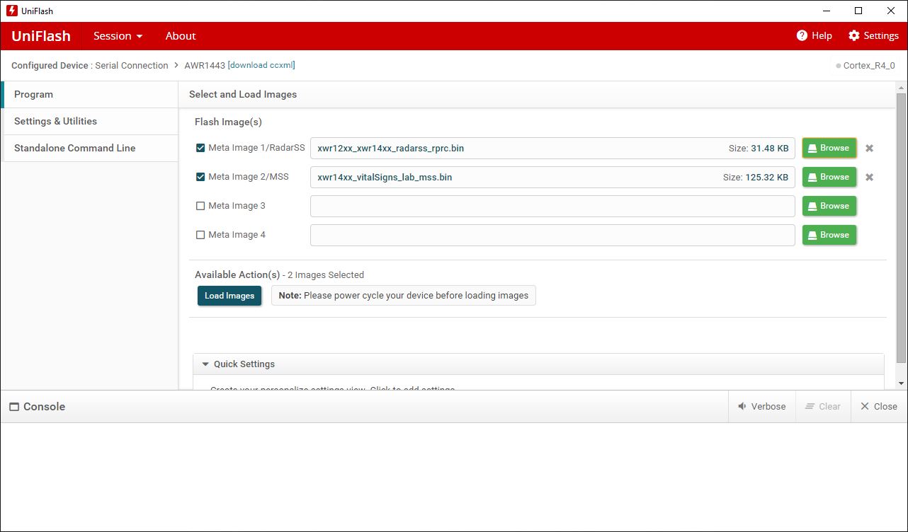 CCS/AWR1443BOOST: Running Vital Signs Lab with AWR1443 - Code Composer Studio forum - Code ...