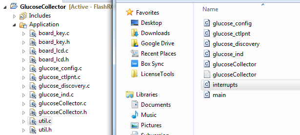 Virtual folder creation in CCS6.1 for sensor Tag Project for CC2650STK ...