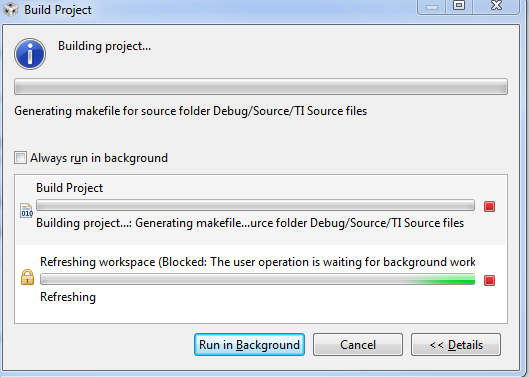 [参考译文] CCS：编译器突然变慢，为源文件夹生成makefile调试/源文件"；保持很长时间 - Code Composer Studio ...