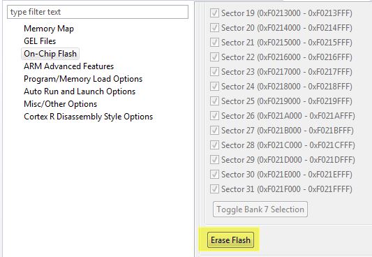 CCS/TMS570LC4357: CortexR5: File Loader: Memory write failed: Algorithm indicated it failed to ...