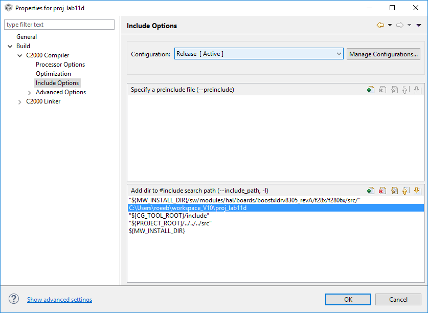 Export project from CCS with all related files - Code Composer Studio ...