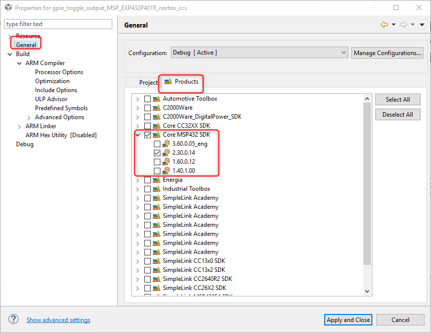 CCS/MSP432P401R: Including SimpleLink Directory, Where are CCS_BASE_ROOT & PROJECT_ROOT defined ...
