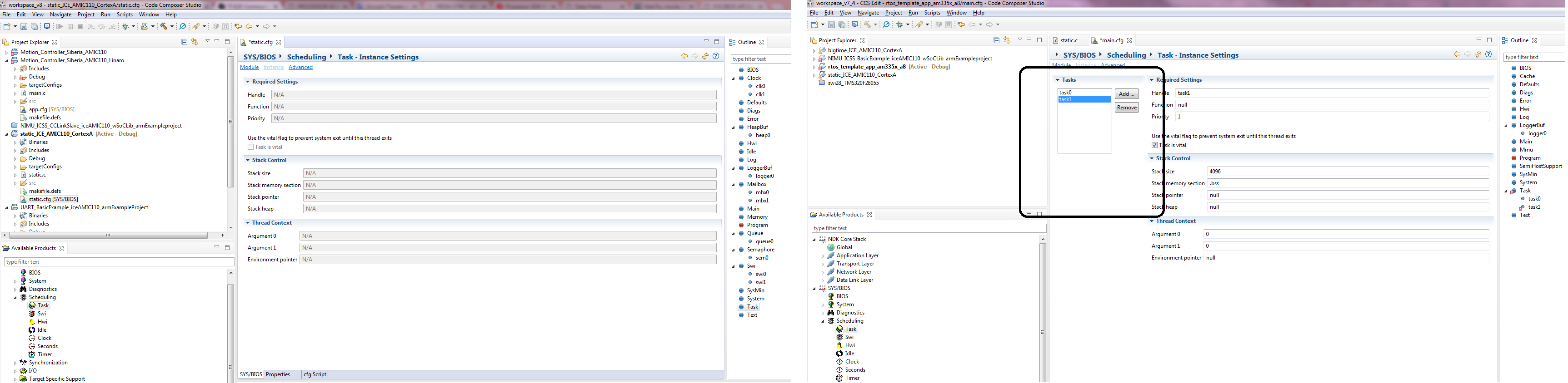 CCS/TMDXICE110: Not show task window - Code Composer Studio forum - Code Composer Studio™︎ - TI ...