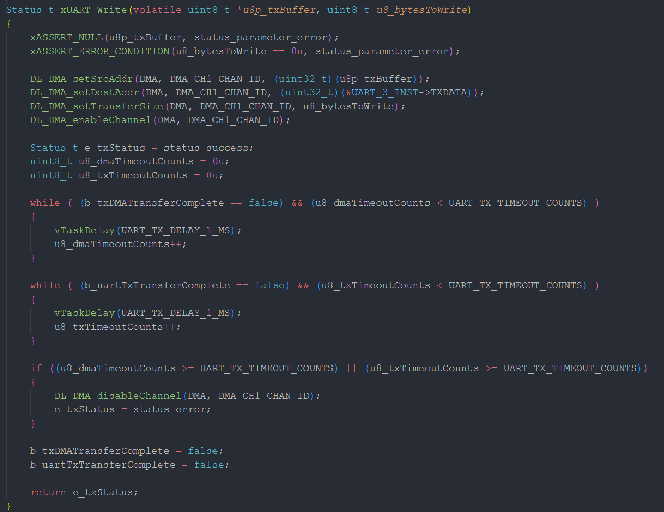 MSPM0G3107-Q1: TI UART - Error Handling with DMA - Arm-based microcontrollers forum - Arm-based ...