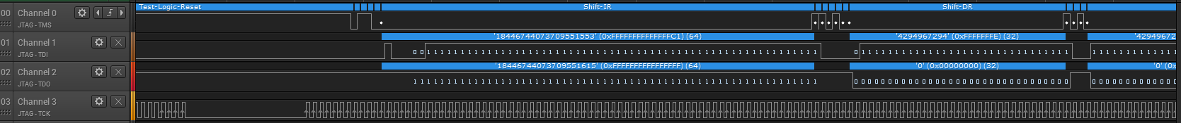 CCS/TMS570LC4357: The JTAG IR instruction and DR scan-path is stuck-at-ones. - Arm-based ...
