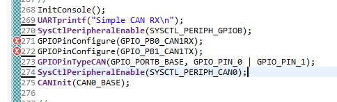 CCS/EK-TM4C1294XL: CAN Communication and Simple_RX - Arm-based microcontrollers forum - Arm ...