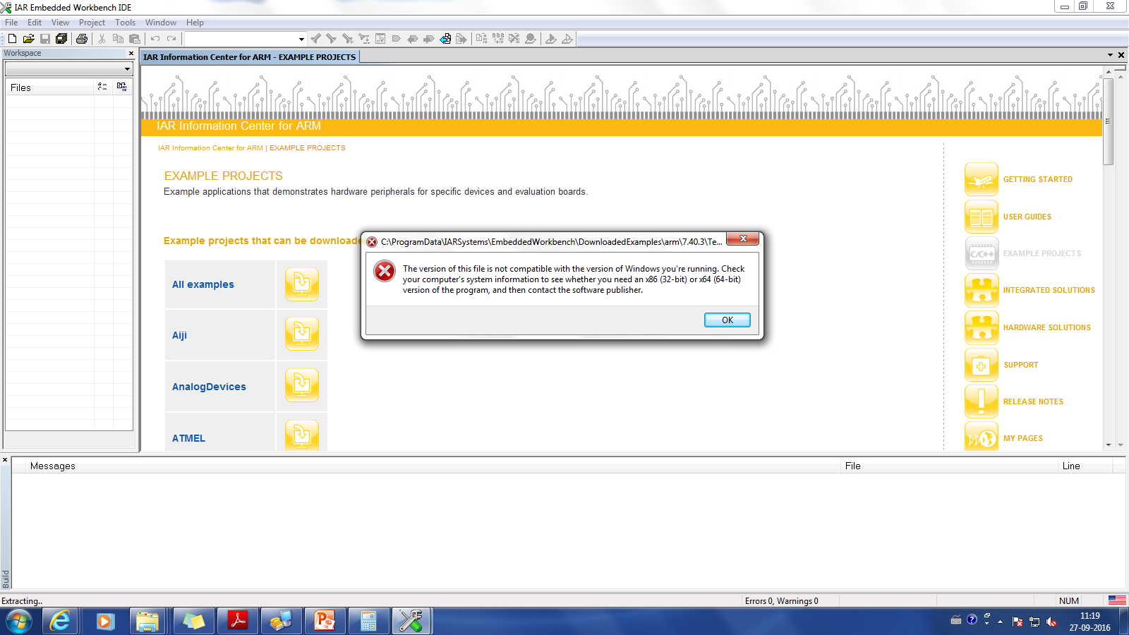 Not Able To Use Example Code From Space And High Reliability Forum Read Only Space And High