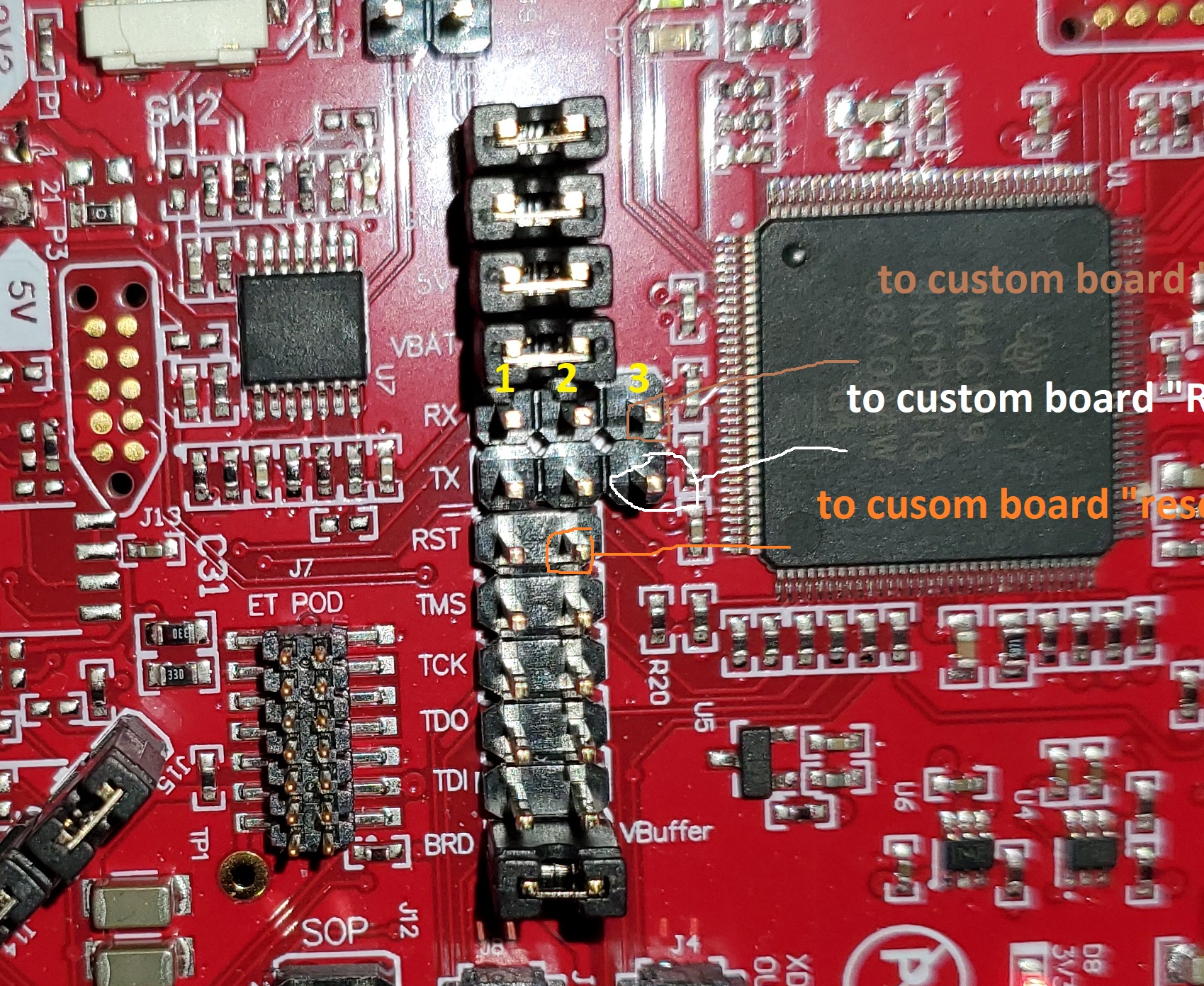 CC3220MODA: Programming CC3220MODASF on a custom board using ...