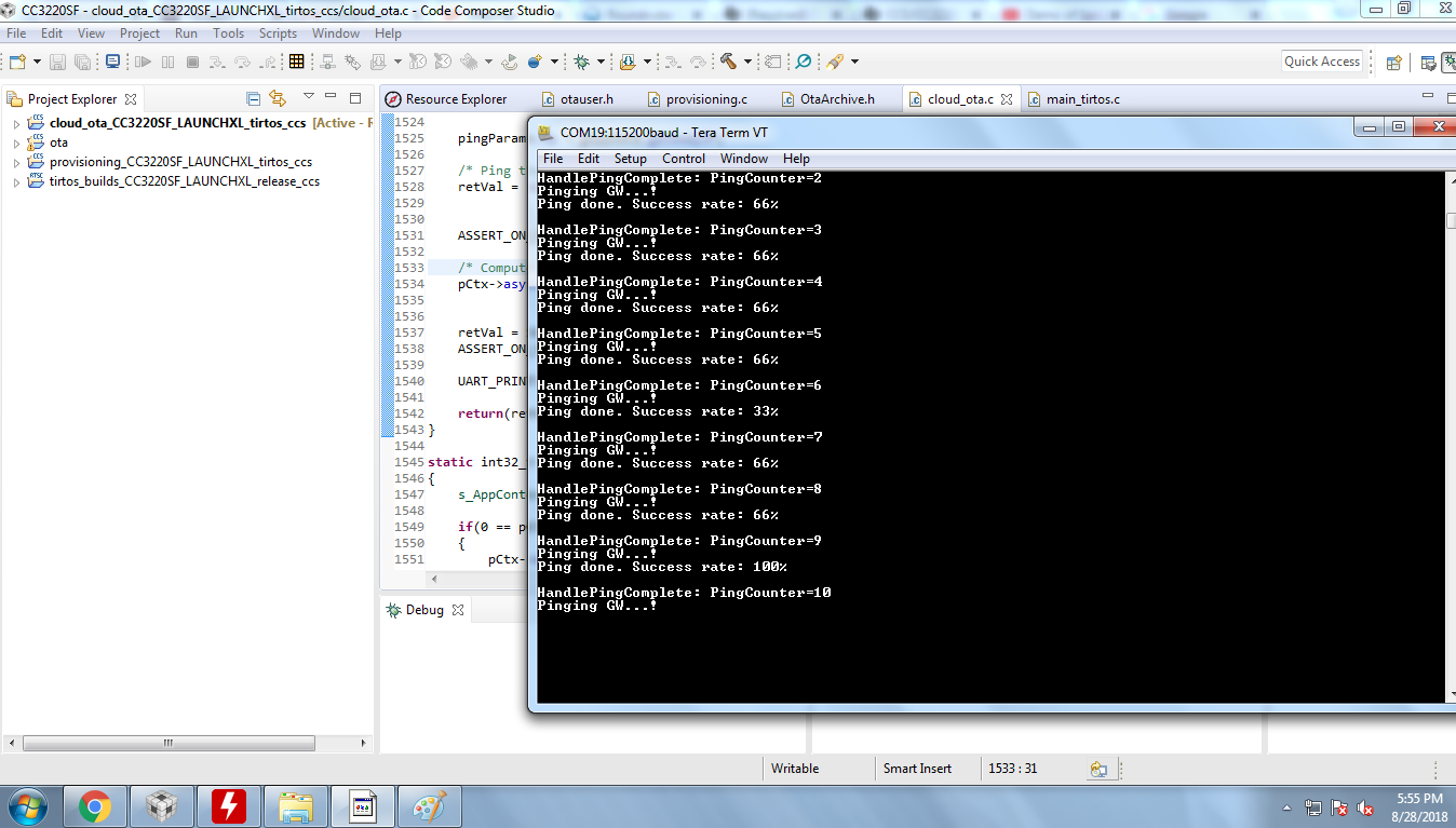 CCS/CC3220SF-LAUNCHXL: CC3220SF- How To OTA Library and Github OTA issue - Wi-Fi forum - Wi-Fi ...