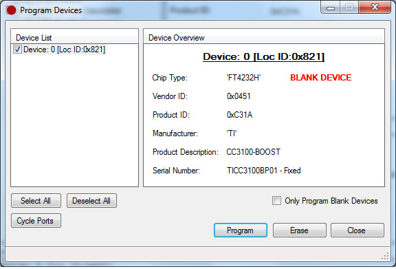 CC3100 uniflash Issue - Wi-Fi forum - Wi-Fi - TI E2E support forums
