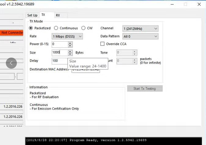 CC3200: The average power of RF transmission test and TSM do not meet ...