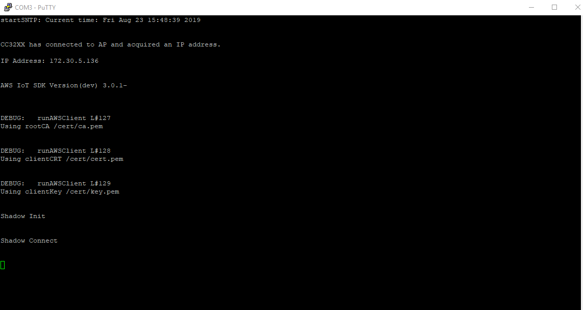 Ccscc3220sf Launchxl Ccscc3220sf Launchxl Cc3220sf Launchxl Aws Iot Subscribepublish