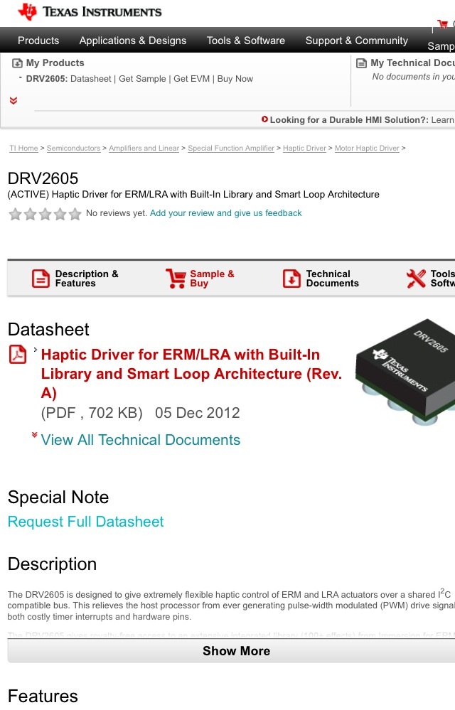 DRV2605EVM-CT Auto-Resonance - Motor drivers forum - Motor drivers - TI E2E support forums