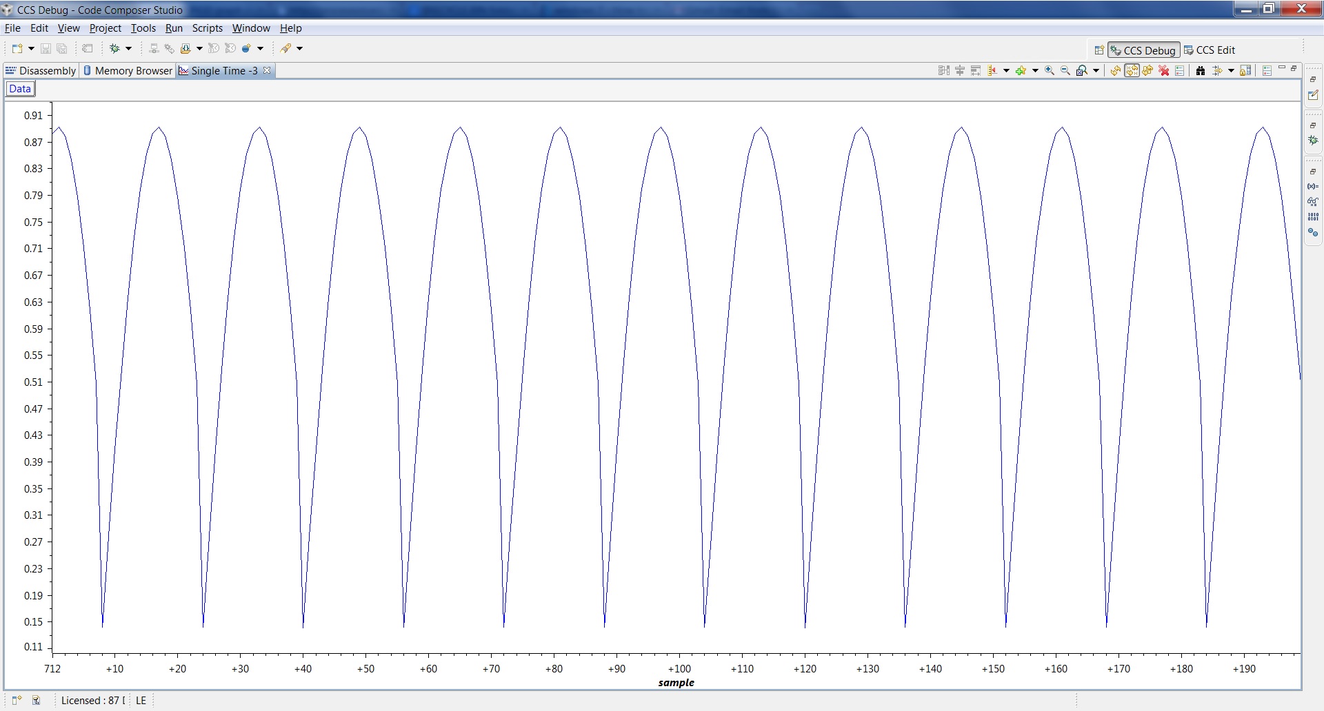 Displaying graphs issue - Code Composer Studio forum - Code Composer Studio™︎ - TI E2E support ...