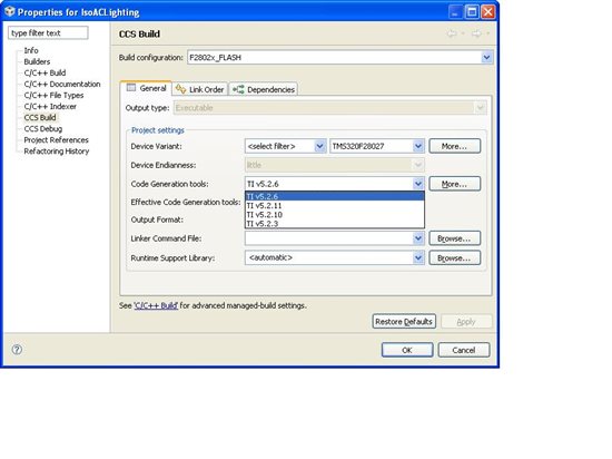 Problems compiling CCSv4 - C2000 microcontrollers forum - C2000™︎ ...