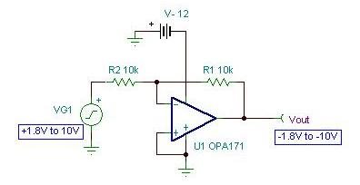 Generate negative bias from +1.8V to +10V voltage range - Amplifiers ...