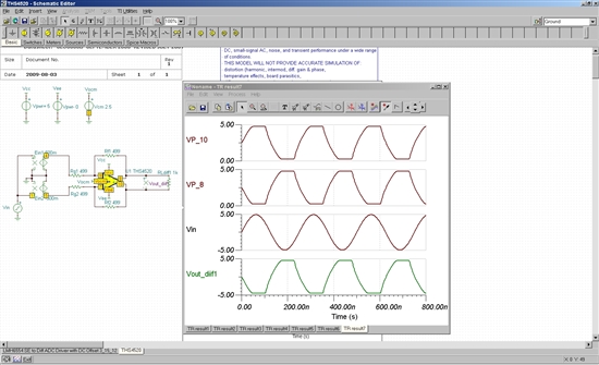 THS4520 spice model - Amplifiers forum - Amplifiers - TI E2E support forums