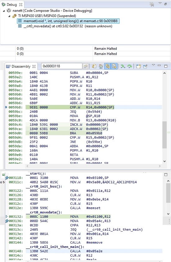 CCSv6 MSP430 GCC Watchdog disable pre main - MSP low-power microcontroller forum - MSP low-power ...