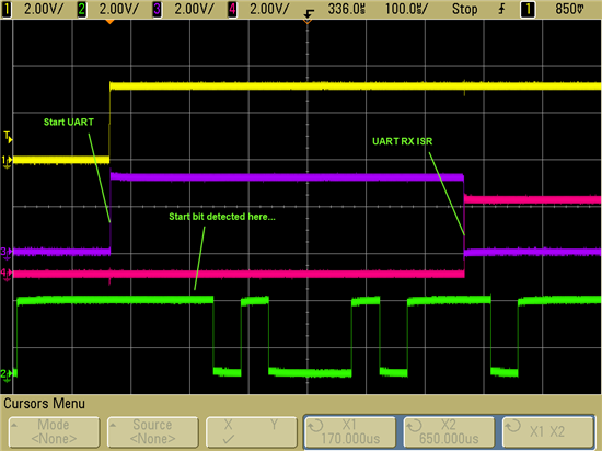 Problem with start bit detection with F5438A - MSP low-power ...