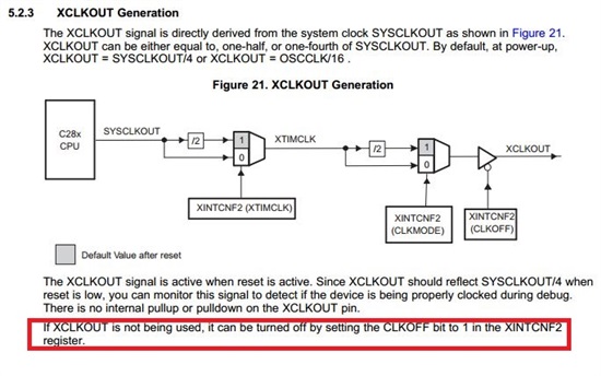 how to disable 28335 xclkout? - C2000 microcontrollers forum - C2000™︎ ...