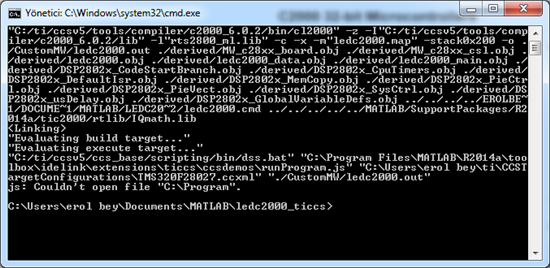 Error after Code Generation with Simulink for C2000 F2802x - C2000 ...