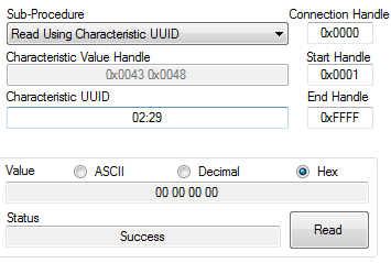 Problem while reading Accelerometer data - Bluetooth forum - Bluetooth®︎ - TI E2E support forums