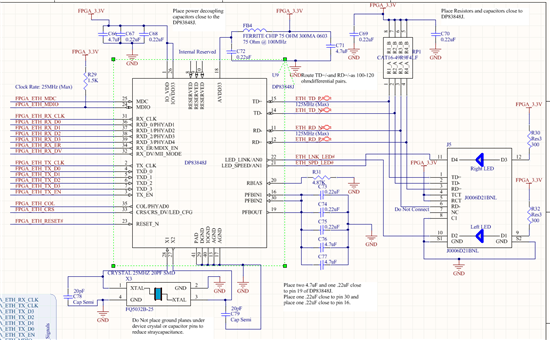 Debug DP83848J (no MDI communication) - Interface forum - Interface - TI E2E support forums