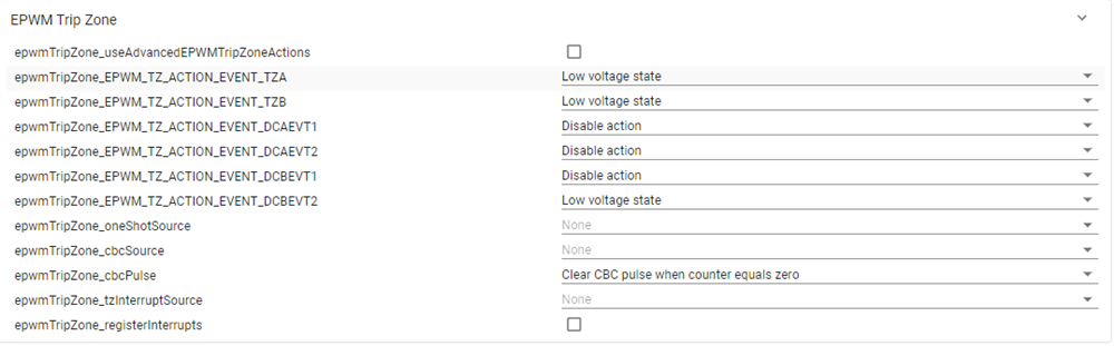 TMS320F28379D: TMS320F28379D: ePWM Deadband and Digital compare event problem - C2000 ...
