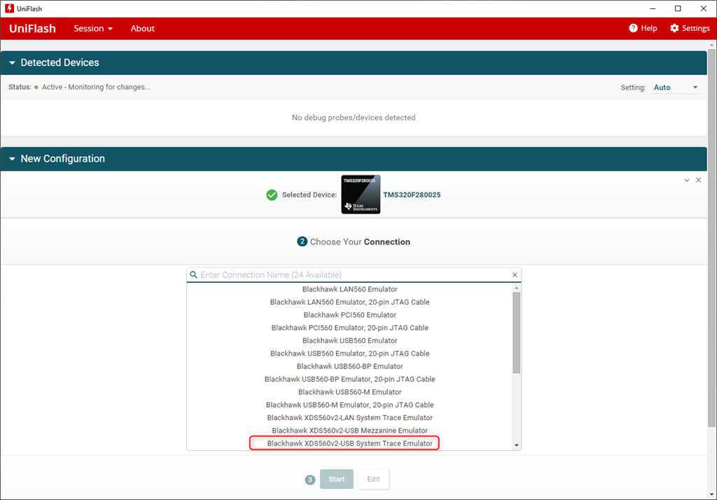 Tms320f280025 Uniflash Using C2000 Microcontrollers Forum C2000™︎ Microcontrollers Ti E2e