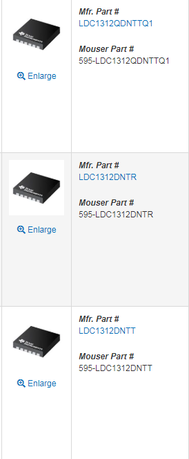 Ldc1312 Part Number Sensors Forum Sensors Ti E2e Support Forums