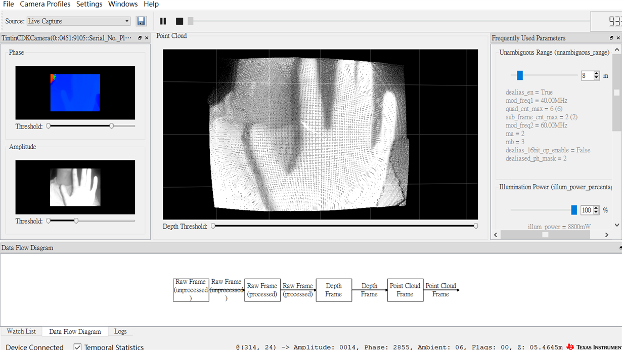 OPT9221: Vertical streaks in the image - Sensors forum - Sensors - TI E2E support forums