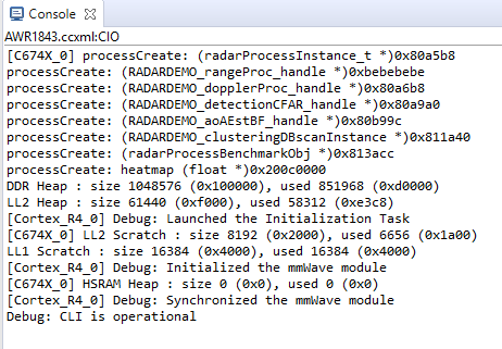 CCS/AWR1843BOOST: mmWave demo visualizer doesn't work in debug mode with CCS and project from ...