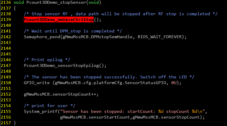 IWR6843: Reset sensor - Sensors forum - Sensors - TI E2E support forums