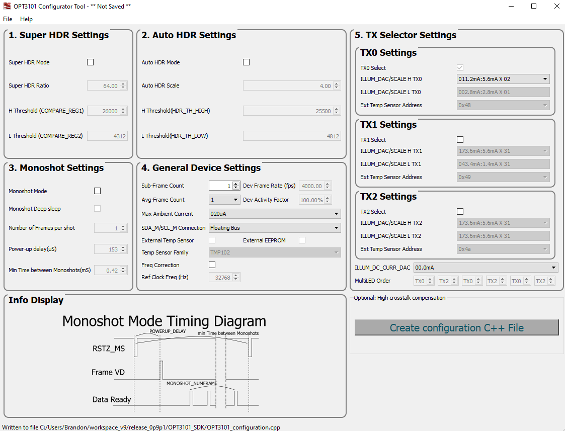 OPT3101: External Illumination Driver - Sensors forum - Sensors - TI E2E support forums