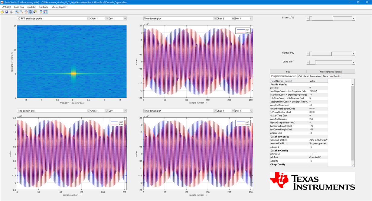 Awr1243p Cascade Dev Boardtda2xx Mmwave Raw Data File Alignmentdata File Format Sensors