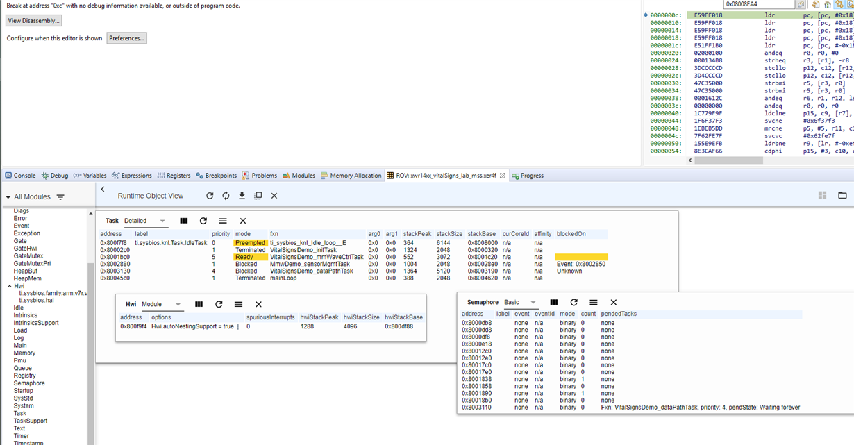 CCS/IWR1443: IWR1443 vital signs modification - Sensors forum - Sensors - TI E2E support forums