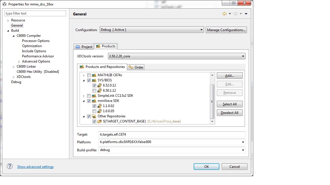 CCS/IWR1642BOOST: Getting error message of MMWDEMO_BSS_CPUFAULT_EVT after trigerring the radar ...