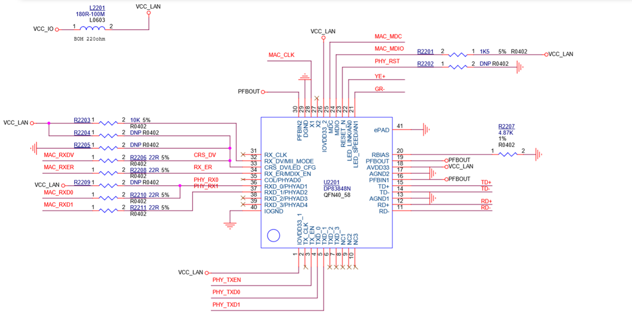 DP83848J: Multiple automatic disconnections - Interface forum - Interface - TI E2E support forums
