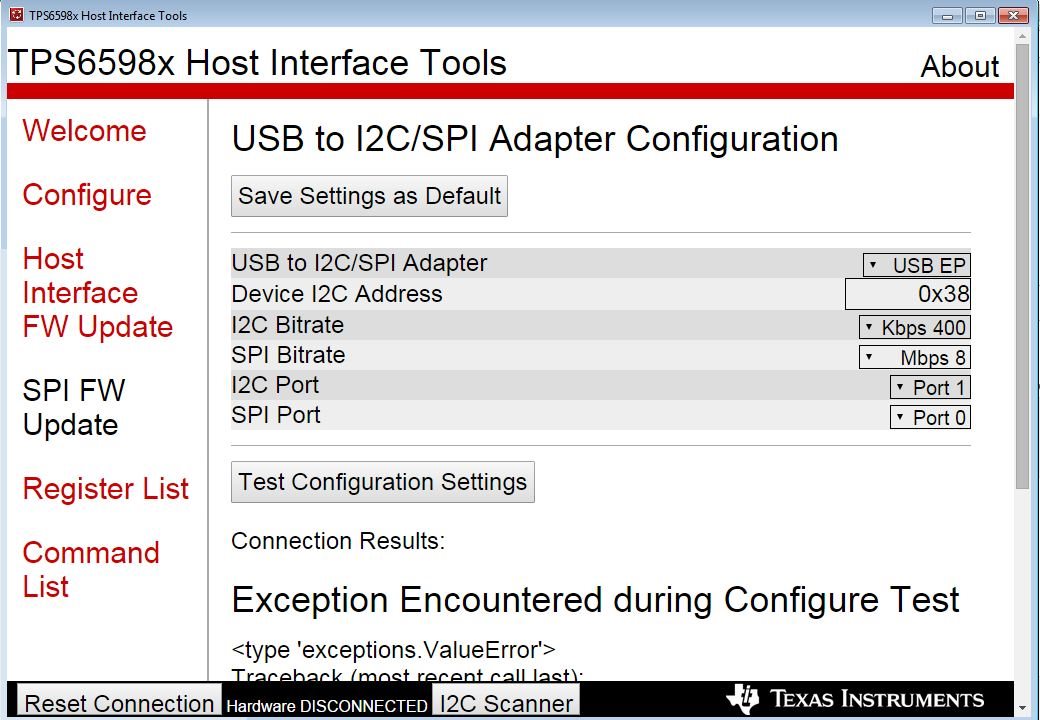 TPS65986: Loading firmware using USB endpoint - Interface forum - Interface - TI E2E support forums