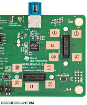 DS90UB960-Q1EVM: EVM J1/J3 pin assignment - Interface forum - Interface - TI E2E support forums