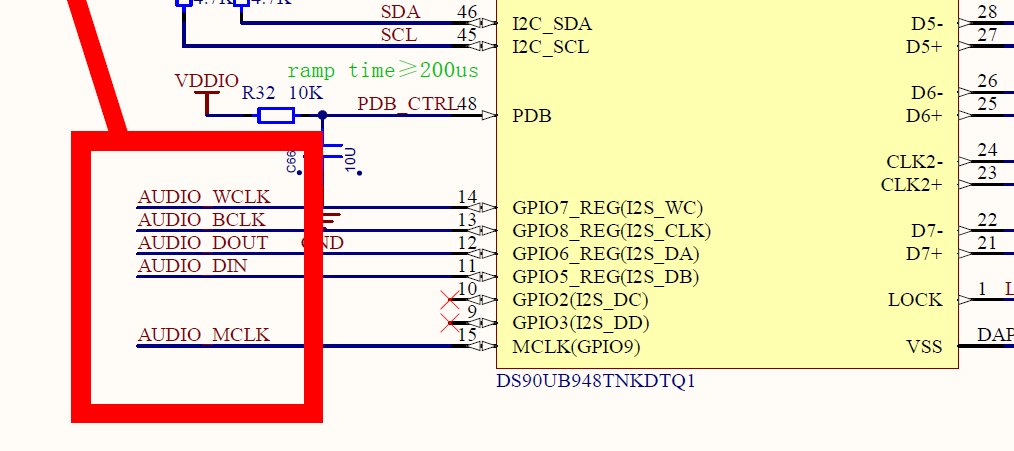 DS90UB948-Q1: 948 I2S connect with Audio module - Interface forum - Interface - TI E2E support ...