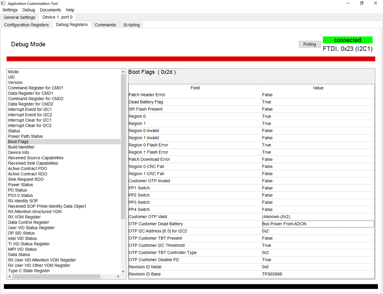 TPS65987D: Uploading configuration over I2C - Interface forum - Interface - TI E2E support forums