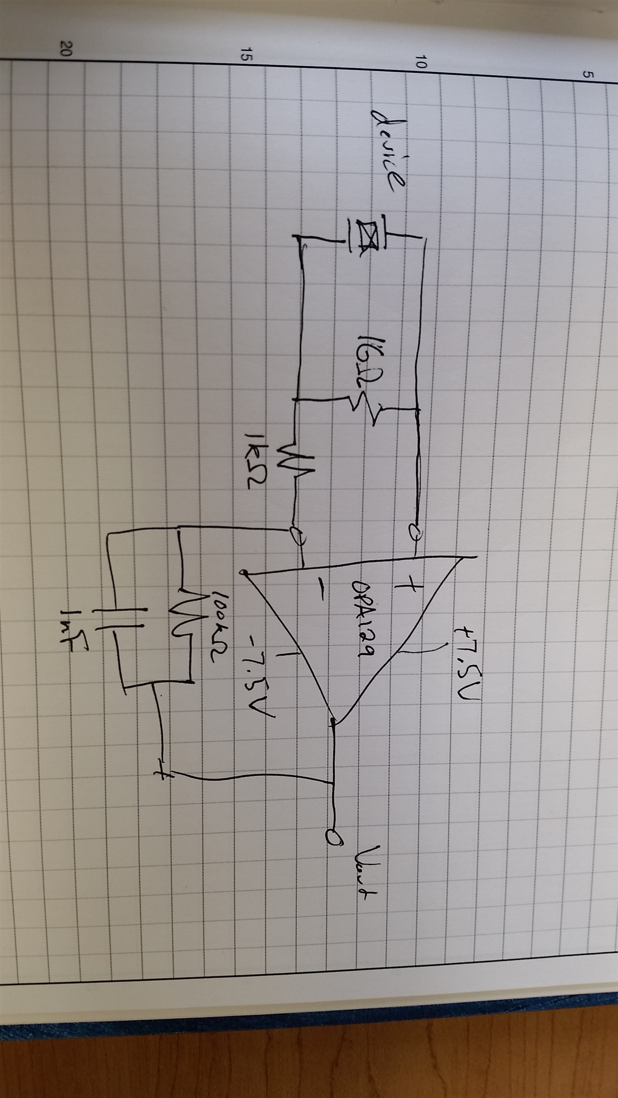 Schematic for post regarding OPA129 output saturation - Amplifiers forum - Amplifiers - TI E2E ...