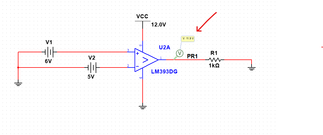 LM393DG Comparator : High output voltage without pull-up - Amplifiers forum - Amplifiers - TI ...