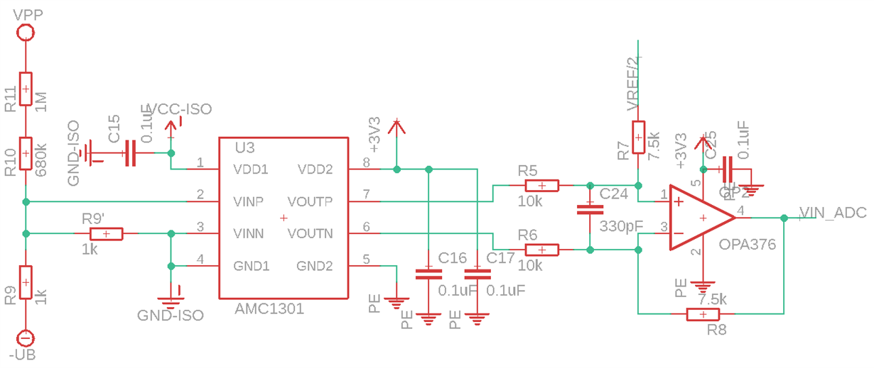 AMC1301: design amc1301 for AC voltage measurement - Amplifiers forum - Amplifiers - TI E2E ...