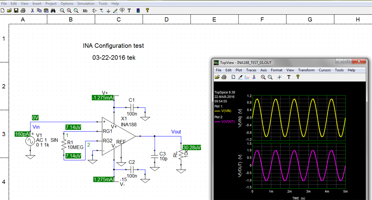 INA188 simulation model for Altium PCB Designer (Ver.16)... - Amplifiers forum - Amplifiers - TI ...