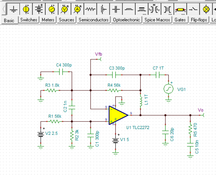 TLC2272: The risk of adding the 1nf Capacitor in the V+ and V ...