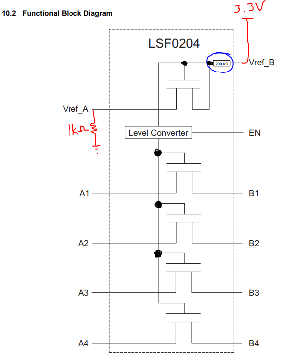 Lsf0204 When Vrefa Open With Pull Down Resistor Logic Forum Logic Ti E2e Support Forums