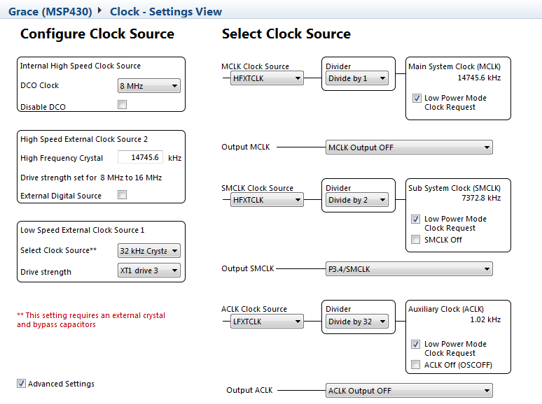 CCS/MSP430FR5969: Driverlib, external clock source didnt work. - MSP low-power microcontroller ...