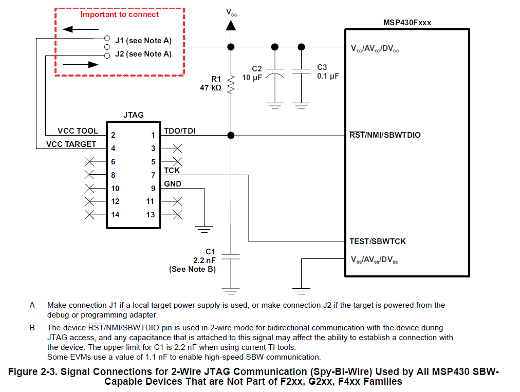 Msp430f5419a Jtag Connection Problem With Msp Fet Msp Low Power Microcontroller Forum Msp